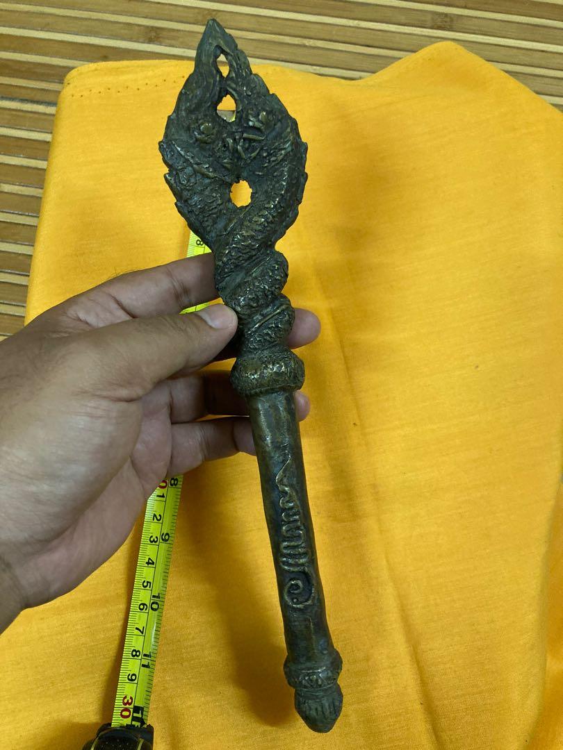 Tongkat tembaga ukiran dewa naga sedang asmara, Hobbies & Toys ...