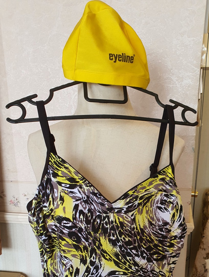 TRIUMPH One piece swimming costume with cap, Women's Fashion, Swimwear ...