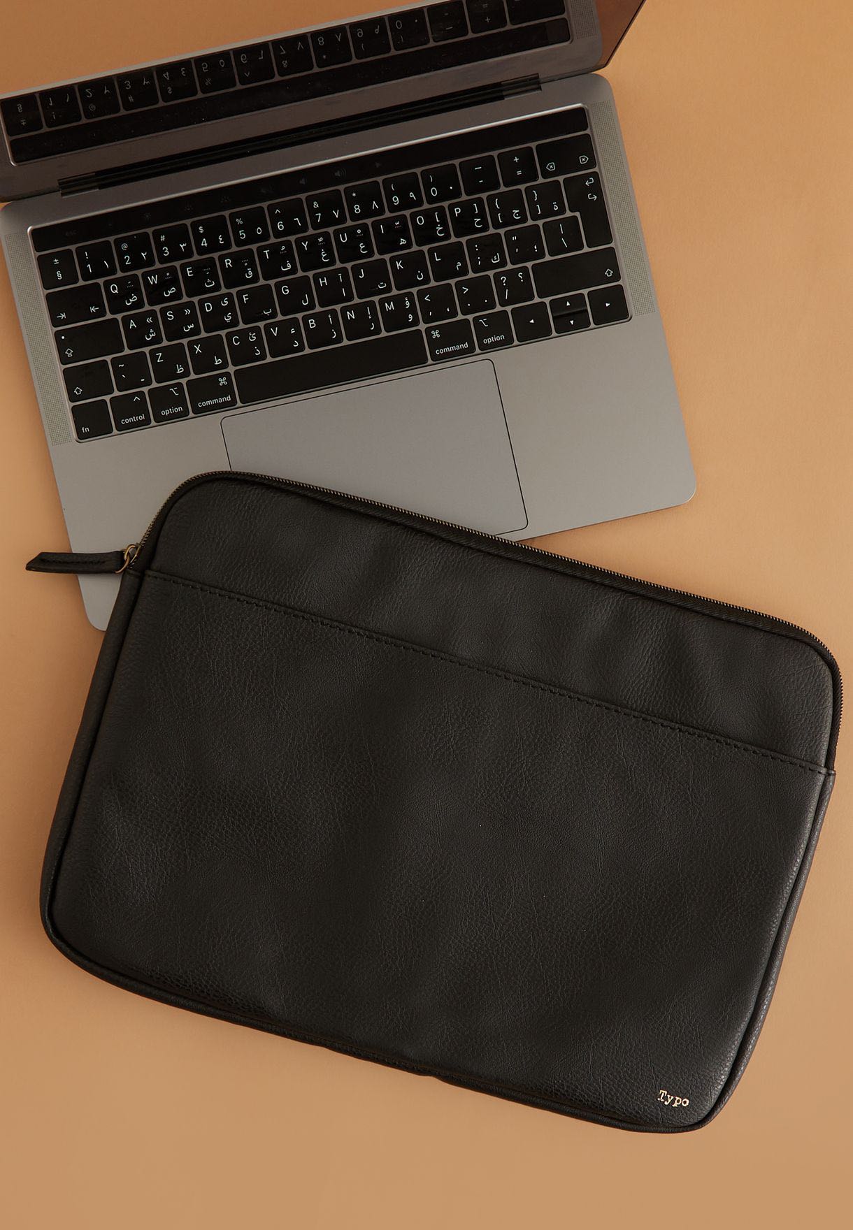 Typo black & gold laptop case, Computers & Tech, Parts & Accessories ...