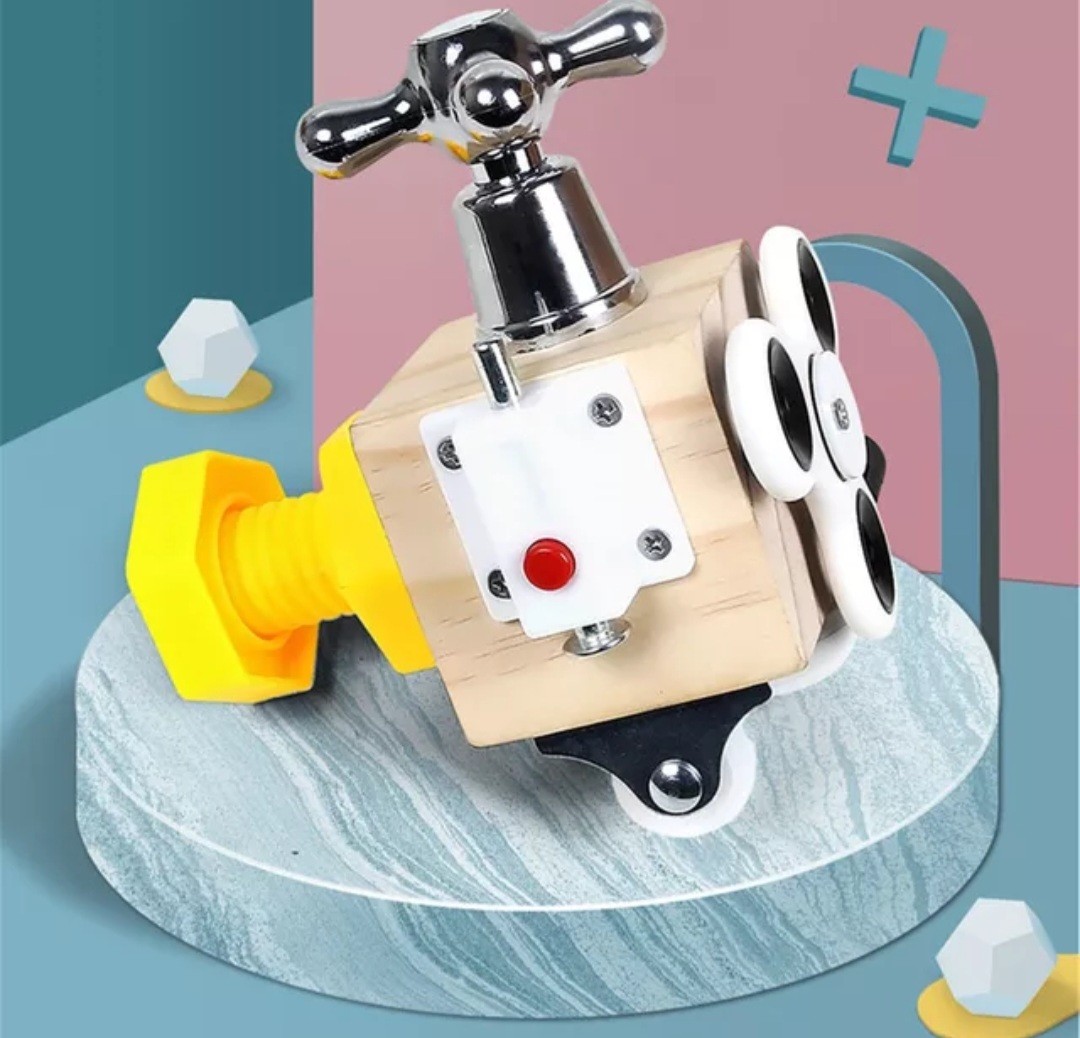 Wooden Busy Block / Busy Cube / Fidget Block, Hobbies & Toys, Toys ...