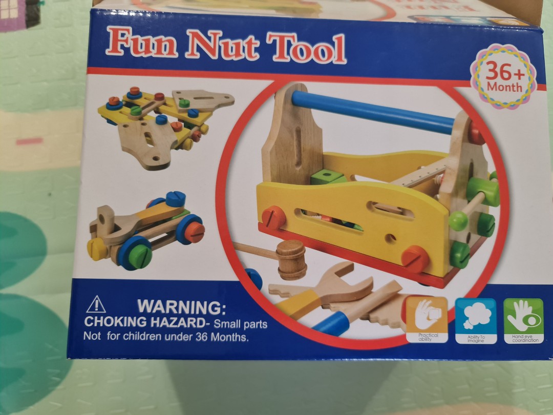Wooden fun nut tool, Hobbies & Toys, Toys & Games on Carousell