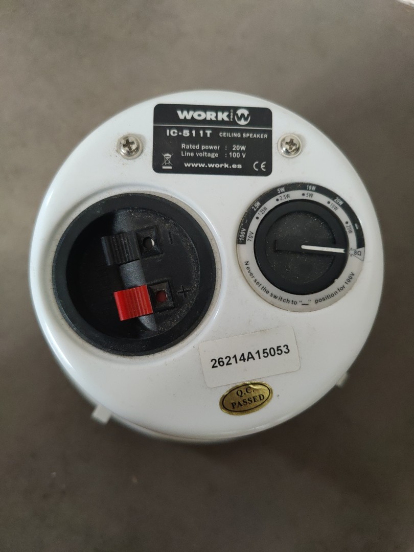 WORK pro Ceiling Speaker System, Audio, Other Audio Equipment on Carousell