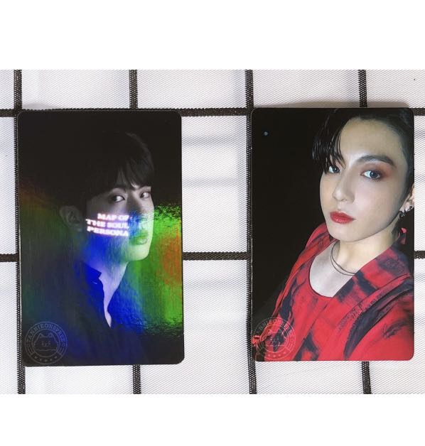 WTS LFB MAP OF THE SOUL MOTS CPB MCB MCP SEOKJIN JIN HOLO + JUNGKOOK JK CLUE PC PHOTOCARD PHOTO ...