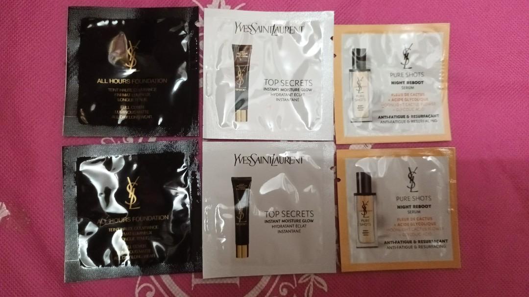 YSL Sample Set, 美容＆個人護理, 健康及美容 - 皮膚護理, 化妝品 - Carousell
