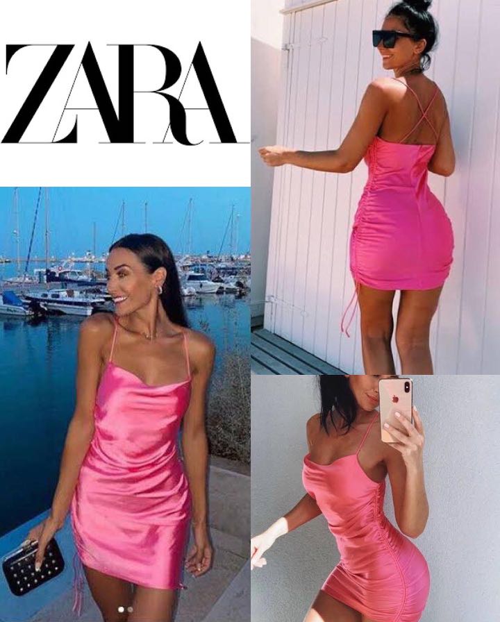 Zara satin dress, Women's Fashion, Dresses & Sets, Dresses on Carousell