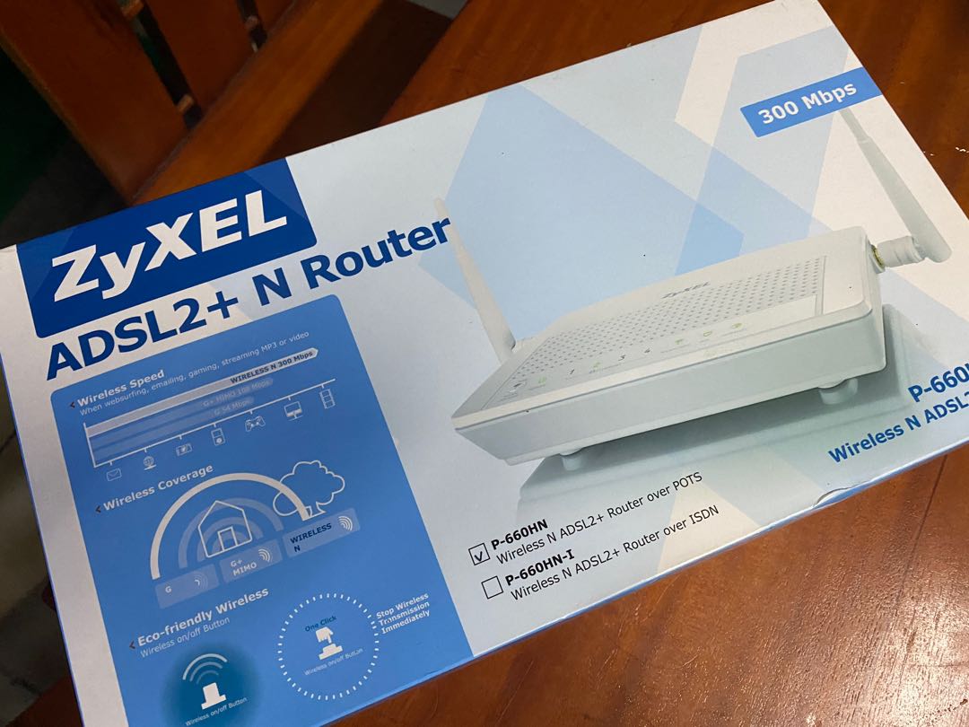 ZyXel Wireless N ADSL2+ Router, Computers & Tech, Parts & Accessories ...