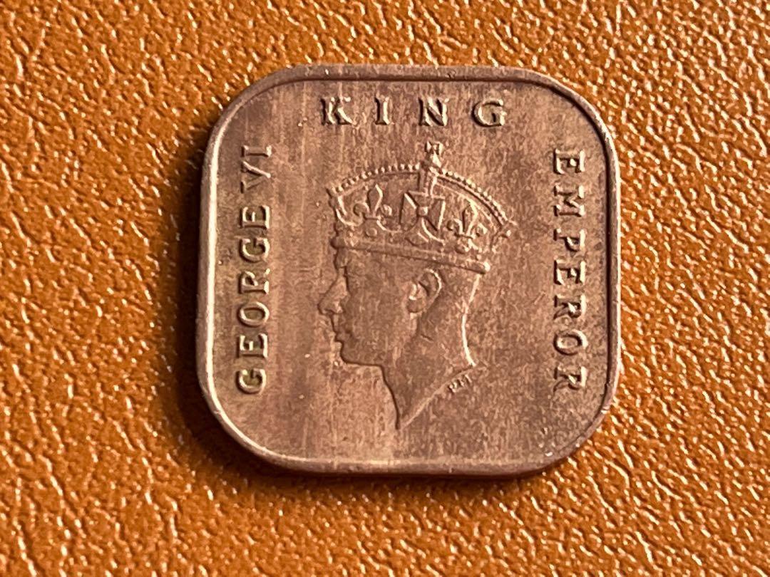 1940 Malaya King George VI 1/2 Cent Copper Coin, Hobbies & Toys ...