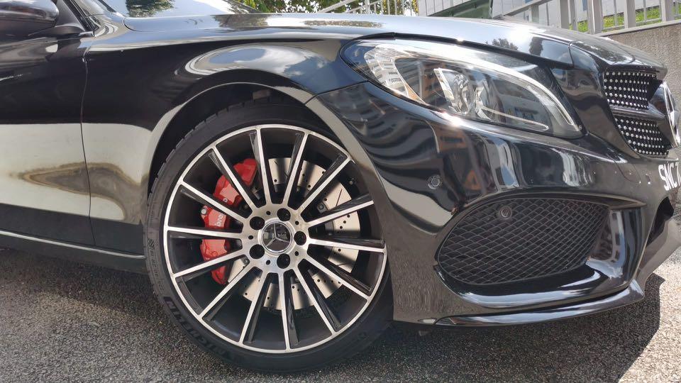 19” Mercedes W205 AMG rims, Car Accessories, Tyres & Rims on Carousell