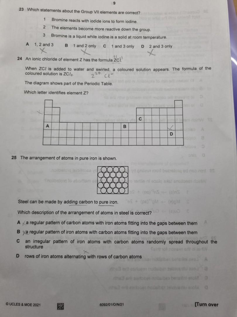 2021 o level chem paper 1, Hobbies & Toys, Books & Magazines ...
