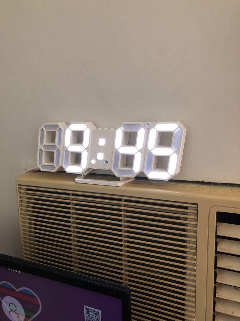 3D LED Wall clock, Computers & Tech, Parts & Accessories, Other ...