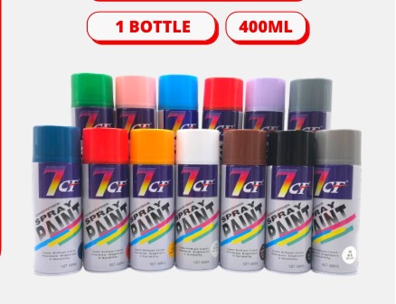 [2pcs] (400ml) 7CF RJ Spray Paint Can Car Rim Bicycle Hardware DIY ...