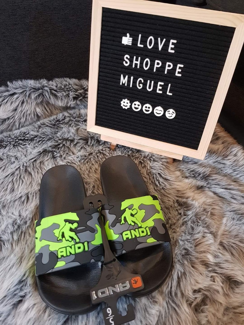 AND1- PUZZLE SLIDES, Men's Fashion, Footwear, Slippers & Slides on ...
