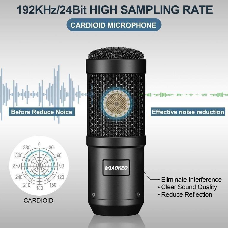 Aokeo AK-60 Professional Studio Live Stream Broadcasting Recording ...