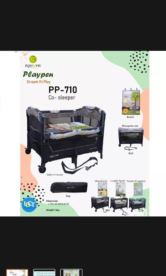 Apruva playpen co-sleeper, Babies & Kids, Baby Nursery & Kids Furniture ...