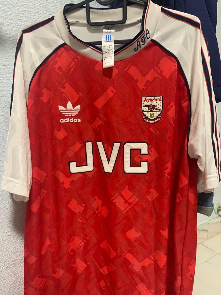 Arsenal 90-92 Jersey Original remake, Men's Fashion, Tops & Sets ...