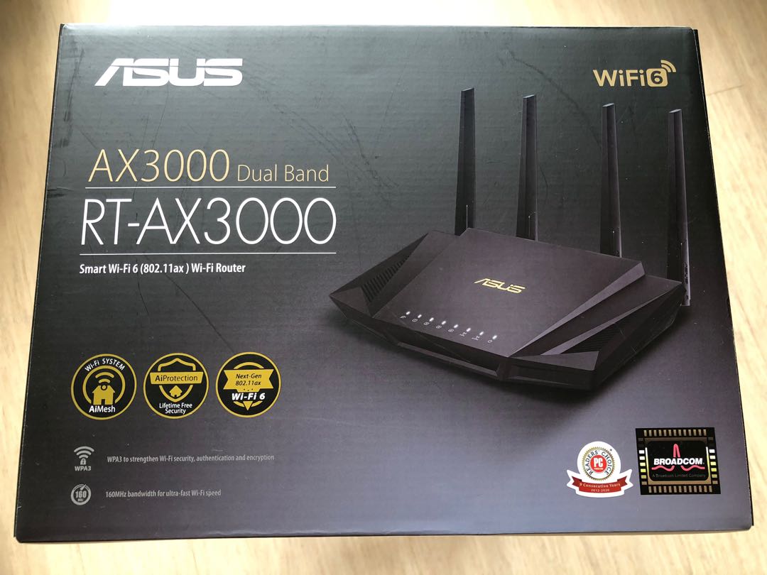 asus ax3000 router 華碩 路由器, 電腦＆科技, 電腦周邊及配件, Wifi及上網相關產品 - Carousell