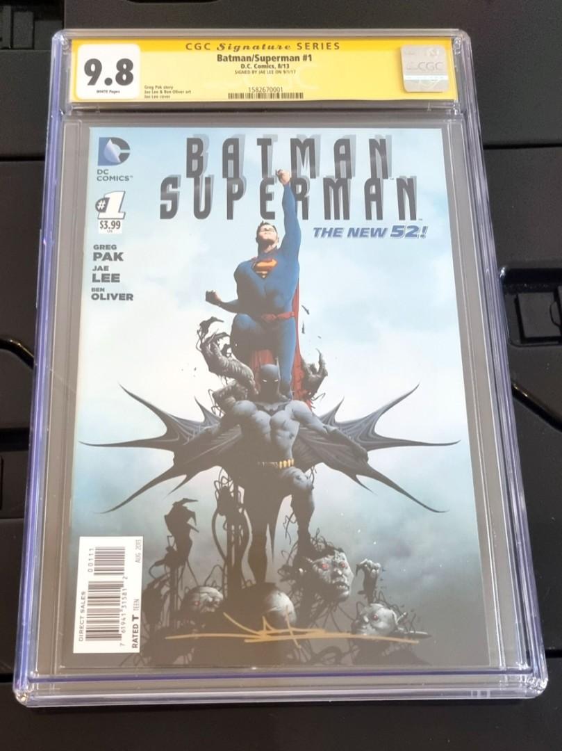 BATMAN/SUPERMAN #1 CGC GRADED 9.8 (SIGNED BY JAE LEE), Hobbies & Toys ...