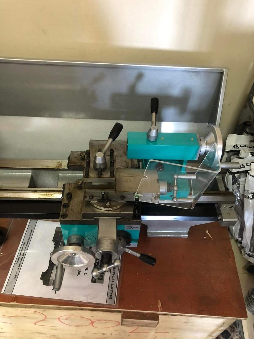 Bench lathe machine, Commercial & Industrial, Construction Tools ...