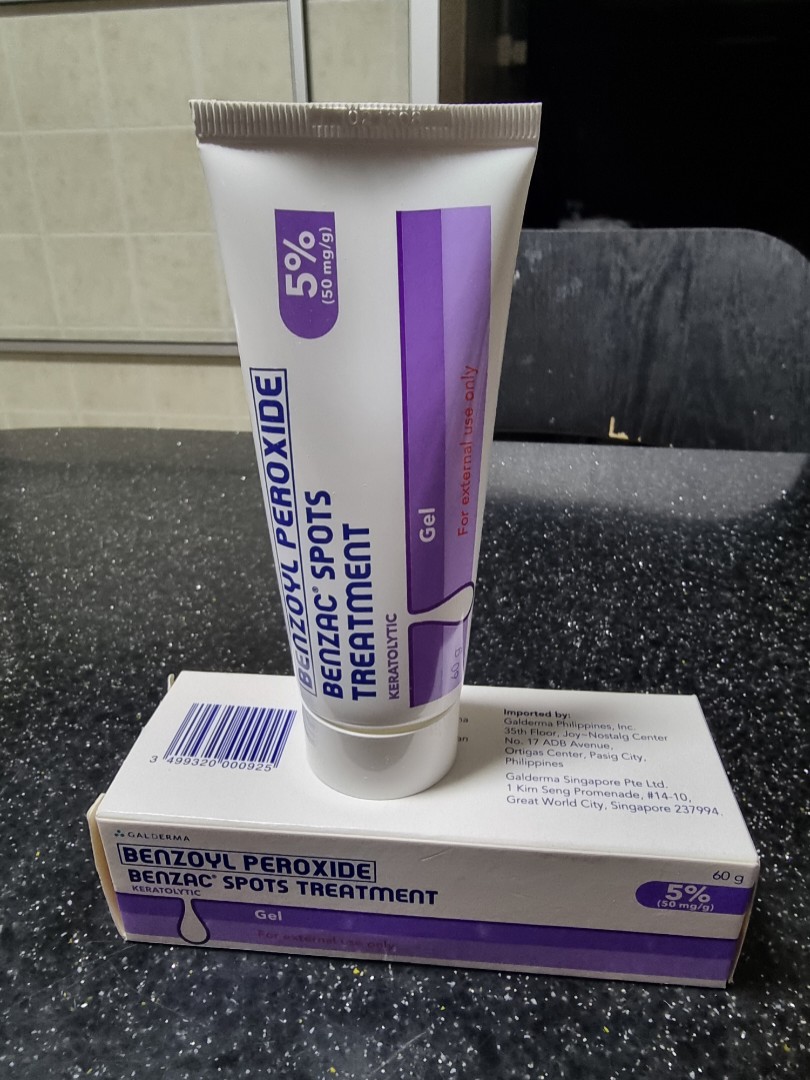 Benzac 5% 60g (Benzoyl Peroxide), Beauty & Personal Care, Face, Face ...