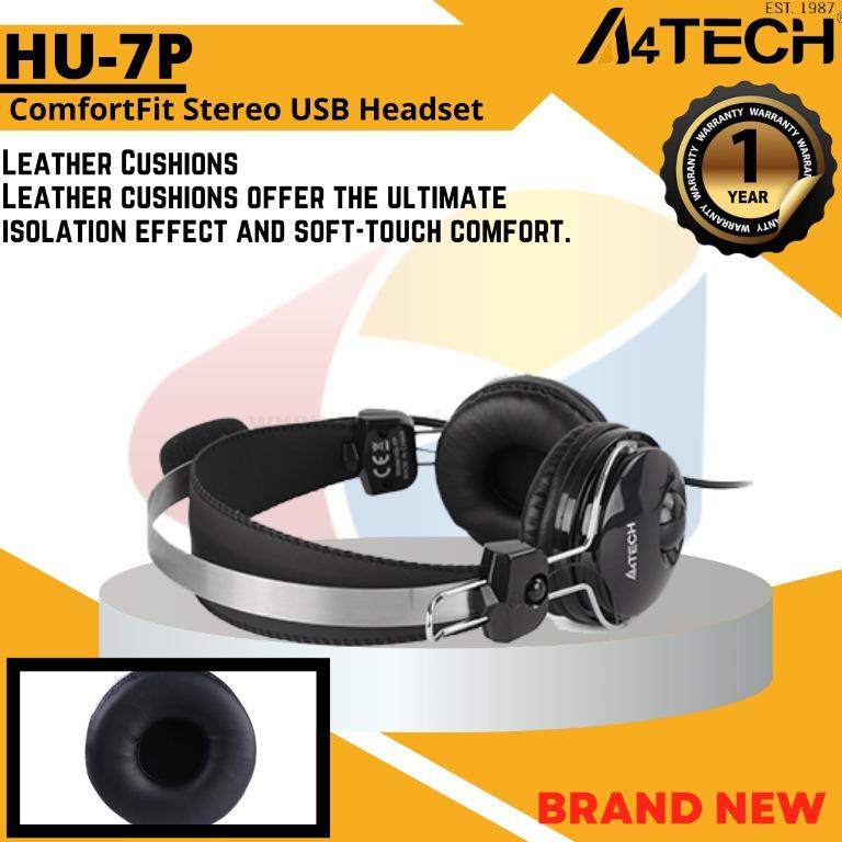 BRAND NEW A4TECH STEREO HEADSET HU-7P (USB), Audio, Headphones ...