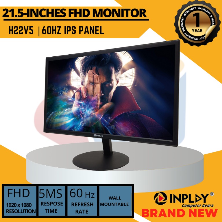 BRAND NEW INPLAY 21.5-inches FHD Monitor H22V5 | 60HZ IPS PANEL ...