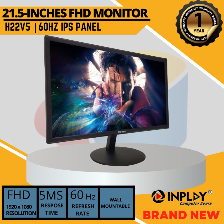 BRAND NEW INPLAY 21.5-inches FHD Monitor H22V5 | 60HZ IPS PANEL ...