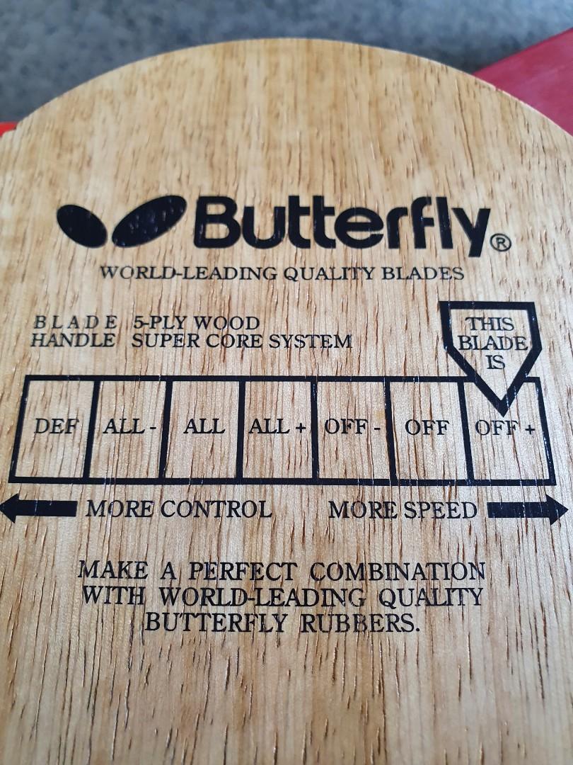 Butterfly Firehand FL, Sports Equipment, Sports & Games, Racket & Ball ...