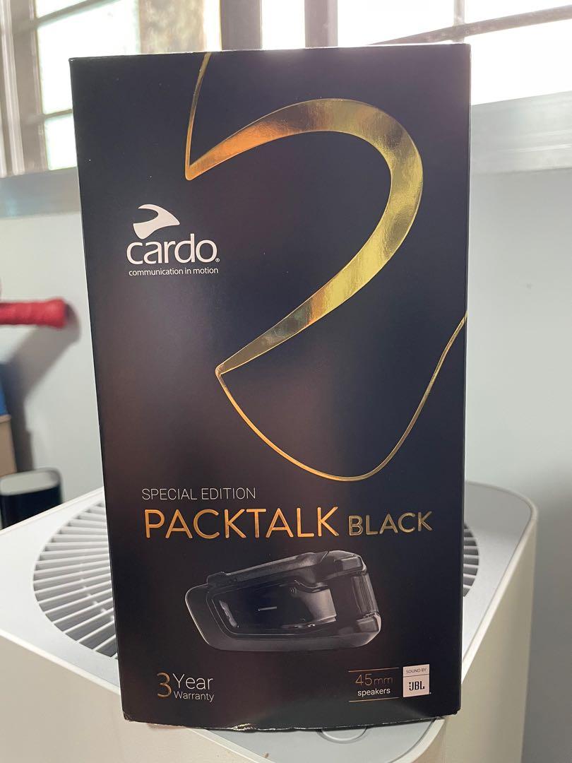 Cardo Packtalk BLACK SPECIAL EDITION, Motorbikes, Motorbike Parts ...