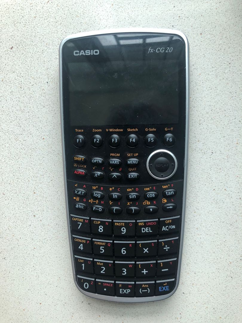 Casio fx-CG 20 Graphics Calculator, 手提電話, 其他 - Carousell