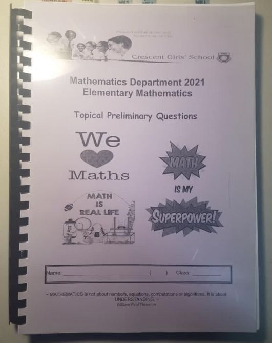 CGS prelim maths booklet, Hobbies & Toys, Books & Magazines, Assessment ...
