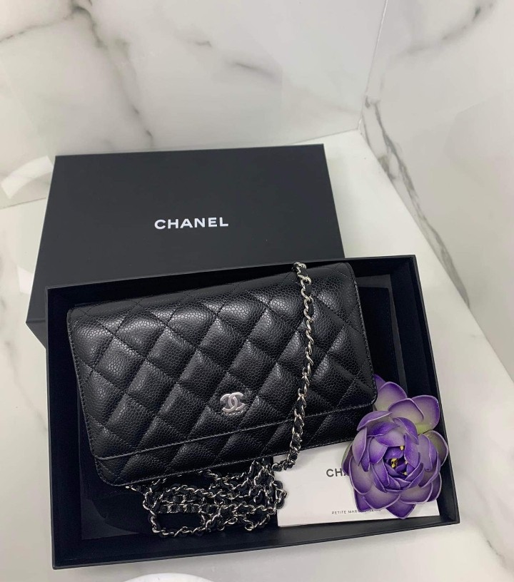 Chanel woc shw classic caviar micro, Luxury, Bags & Wallets on Carousell