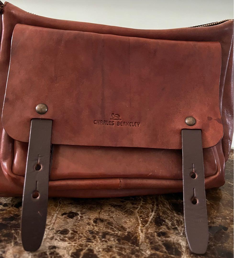 CHARLES BERKELEY Genuine Leather Sling Bag, Men's Fashion, Bags, Sling ...