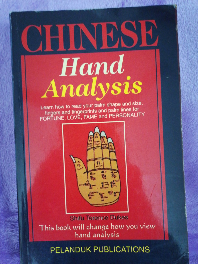 Chinese hand analysis shifu terence dukes, Hobbies & Toys, Books ...