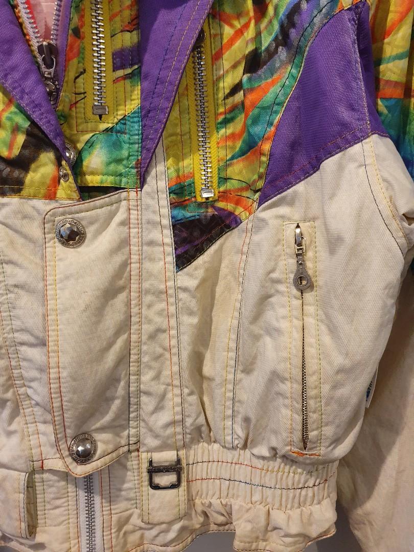 Classic Old school Retro 90s vibe flashy jacket, Women's Fashion, Coats ...