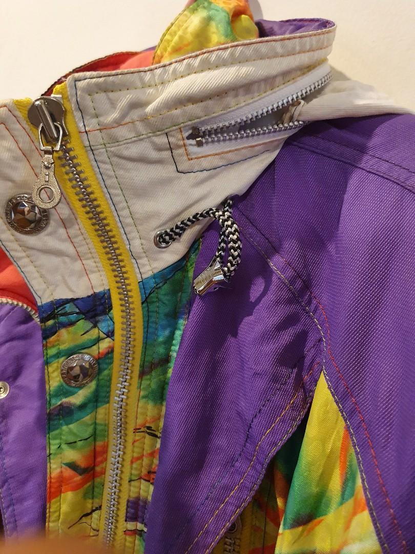 Classic Old school Retro 90s vibe flashy jacket, Women's Fashion, Coats ...