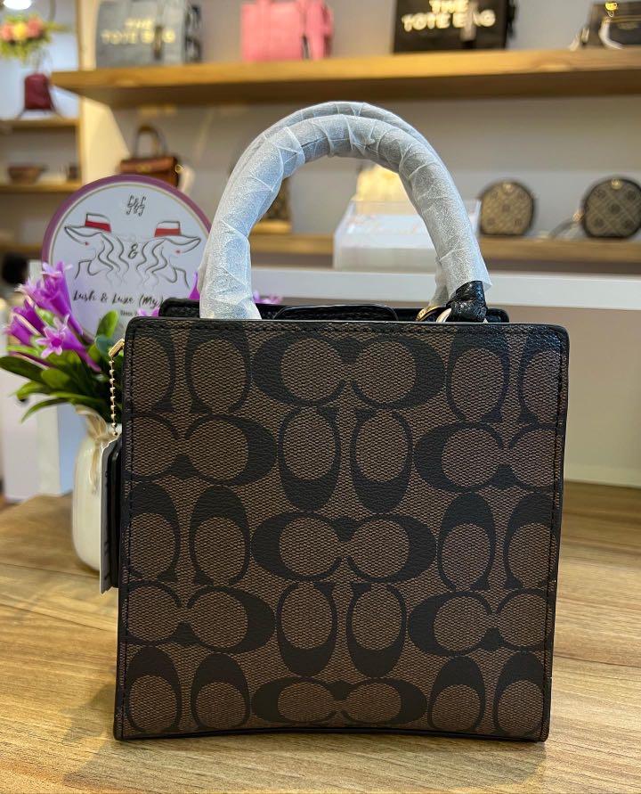 Coach Mini Pepper Crossbody Bag in Signature Canvas, Women's Fashion ...