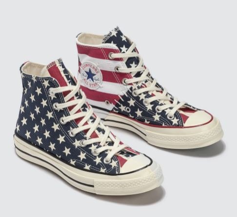 Converse American Flag Chuck 70 HI, Luxury, Sneakers & Footwear on ...