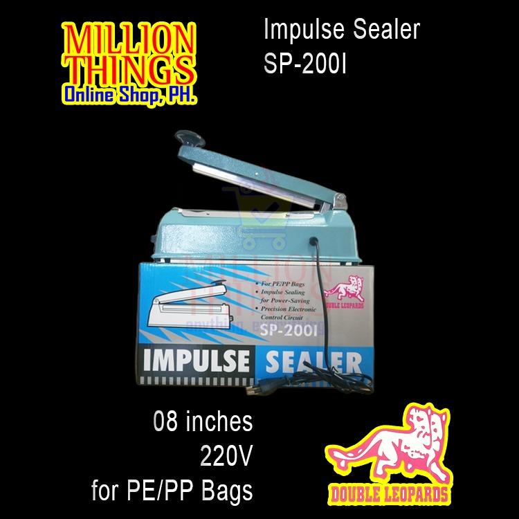 DOUBLE LEOPARDS SP-200I Impulse Sealer 08 inches millionthings Heat ...
