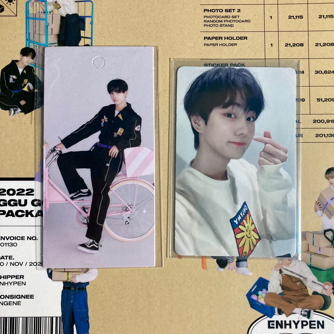 Enhypen Jungwon Ggu ggu Package 2022 random Photocard, Hobbies & Toys ...