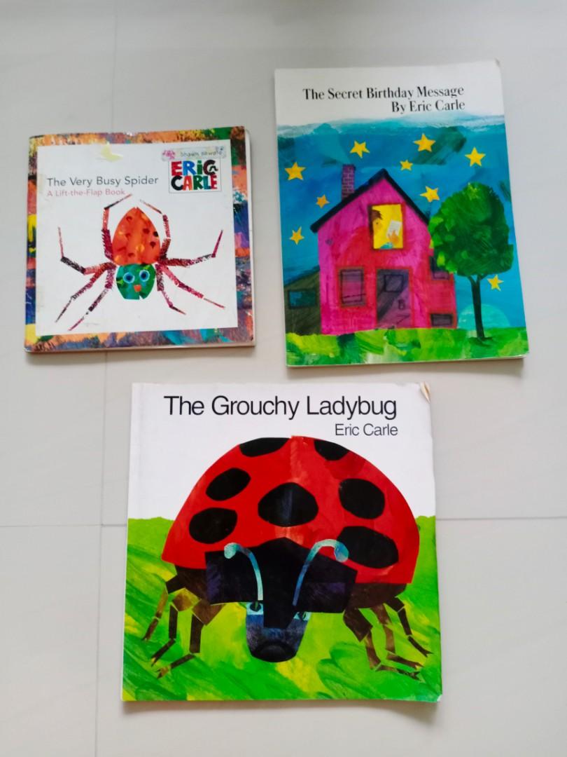 Eric Carle busy spider, grouchy ladybug, secret birthday message ...
