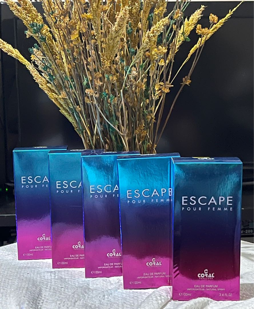 Escape Pour Femme Coral Perfume for Women 100ml, Beauty & Personal Care ...