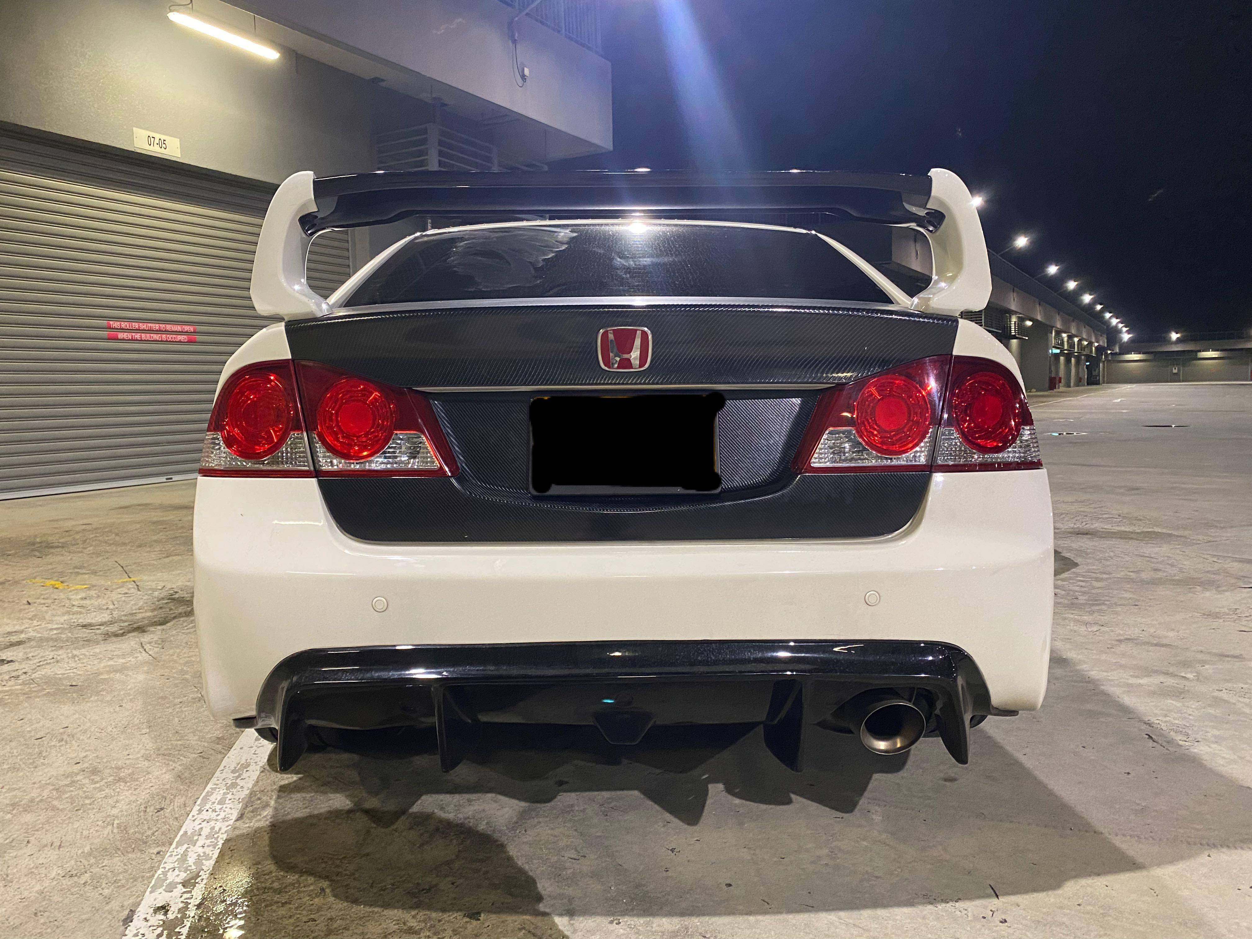 Fibre Feels Diffuser for FD Type R rear bumper Honda Civic FD2 FD2R ...