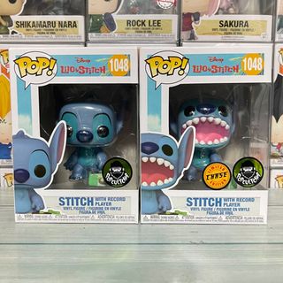 Funko Pop ! Chase Stitch With Record Player [Open Mouth Ver.] popcultcha exclusive ( Disney Lilo ...
