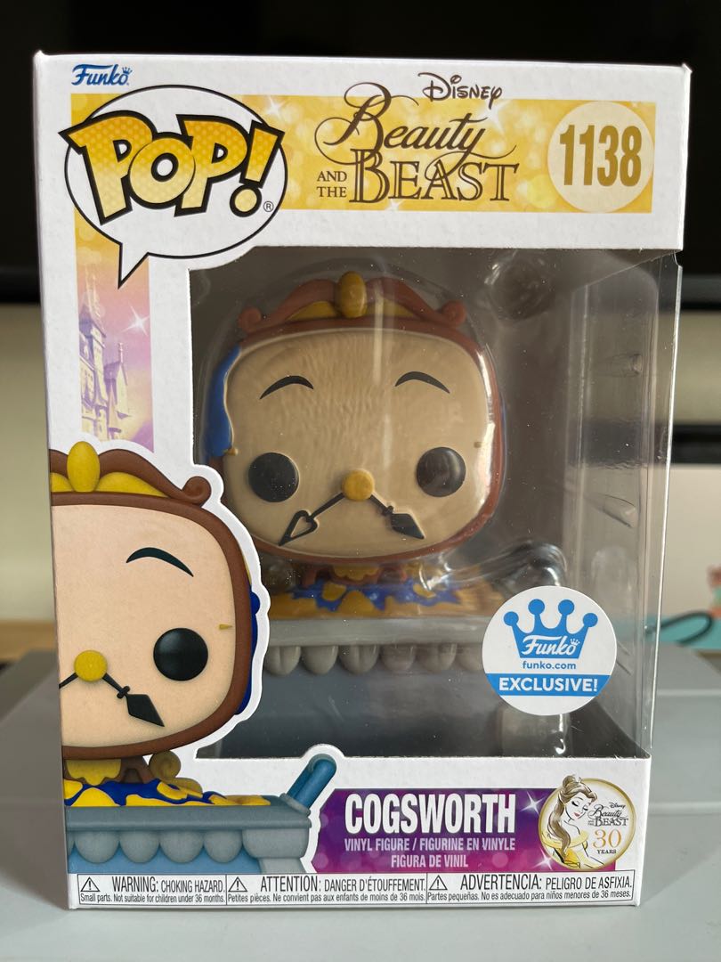 Funko Pop Cogsworth Funko Shop Exclusive Disney, Hobbies & Toys, Toys ...