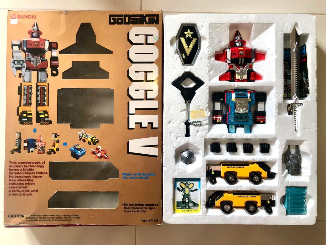 Godaikin Goggle V Popy Chogokin Japan Bandai Vintage Toy Diecast U.S ...