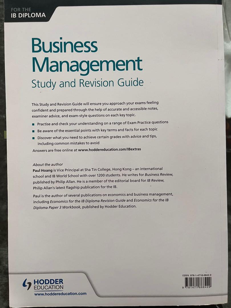 IBDP Business Management Study & Revision Guide, Hobbies & Toys, Books ...