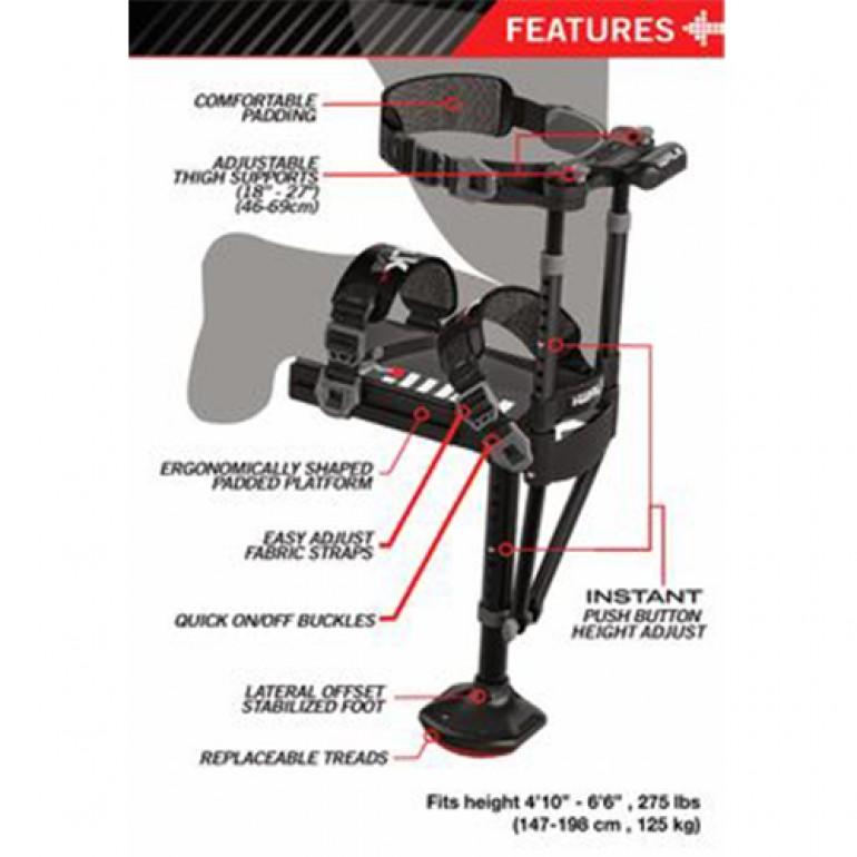 iWalk 2.0 Crutches Peg Leg, Health & Nutrition, Assistive ...