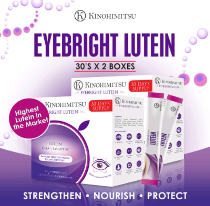 Kinohimitsu EYEBRIGHT LUTEIN 30s $25, Health & Nutrition, Health ...