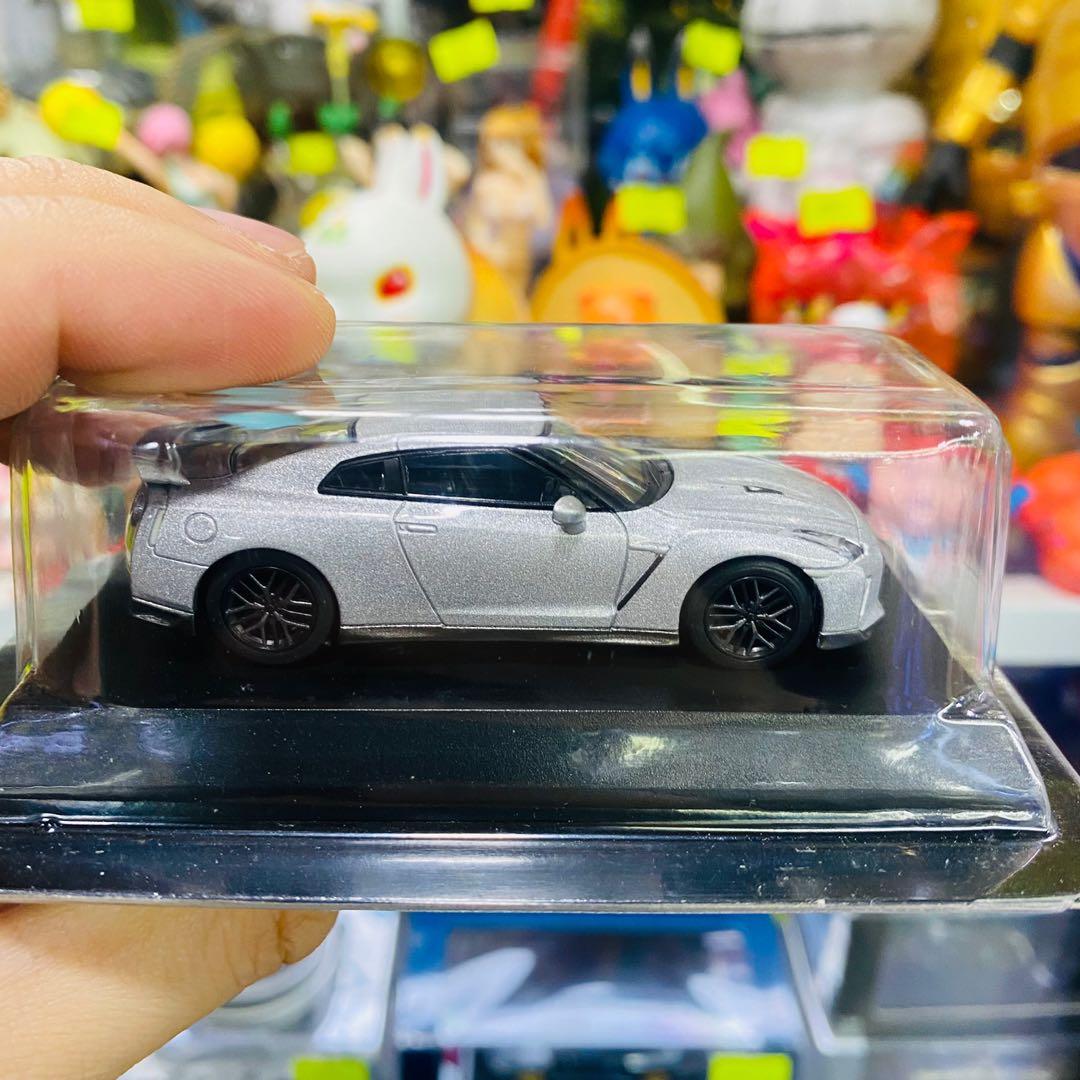 Kyosho 1:64 Die-cast Model Car Nissan GT-R R35 Silver 京商 日產 戰神 Skyline ...