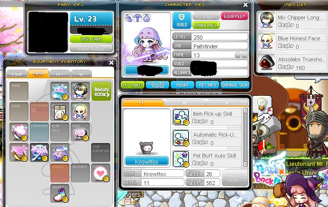 Maplesea Lvl250PF 5.8k Union Account, Video Gaming, Gaming Accessories ...